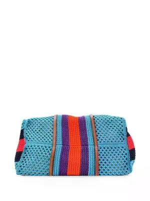 Gucci Interlocking G Web Raffia Medium Tote Bag