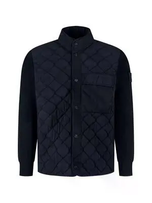 Stone Island Quilted Panelled Jacket - Black