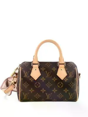 LOUIS VUITTON Speedy Bandouliere Bag Monogram Canvas 20 Crossbody Bag - Brown