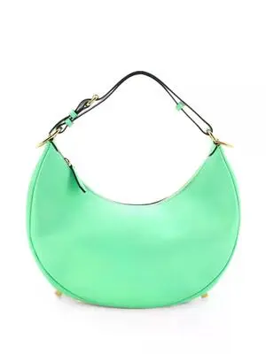 Fendi Fendigraphy Bag Leather Small Hobo Bag - Green