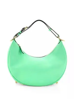 Fendi Leather Hobo Bag - Green