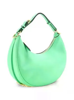 Fendi Leather Hobo Bag - Green