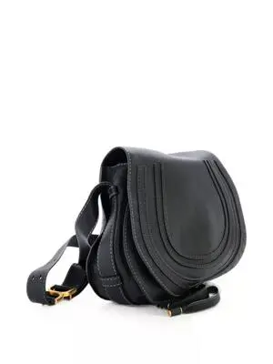 Chloé Marcie Leather Medium Crossbody Bag - Black