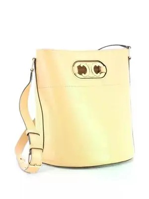 Celine Maillon Triomphe Leather Medium Bucket Bag