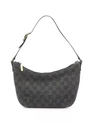 Gucci Gg Pattern Shoulder Bag - Black