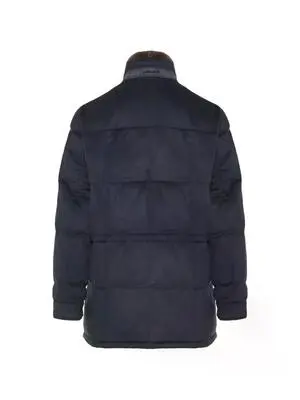 MANDELLI Padded Shearling-trim Coat