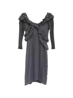 Burberry Ruffled Silk Dress