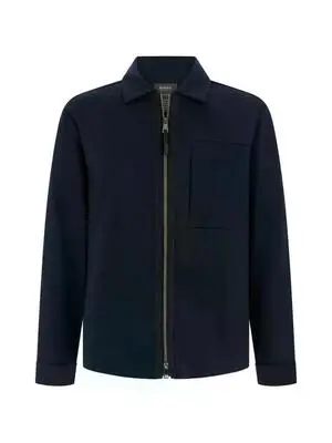 Boggi Milano Wooltech Shirt Jacket - Blue