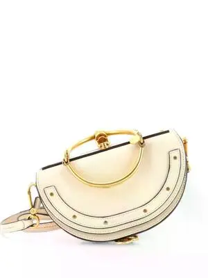 Chloé Nile Leather Mini Crossbody Bag - Neutrals