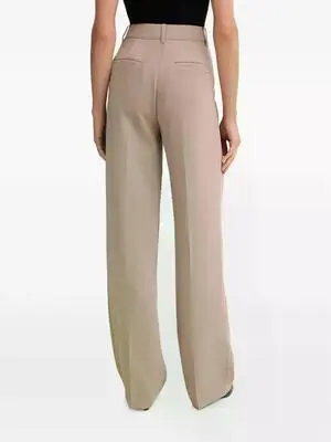 Guess Pleated Logo-plaque Trousers