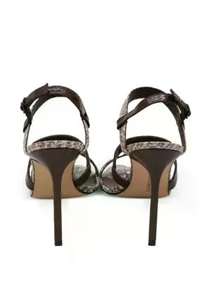 Manolo Blahnik Villano Snakeskin Sandals