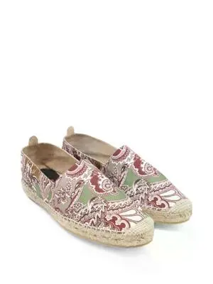 Etro Paisley Print Espadrilles - Red