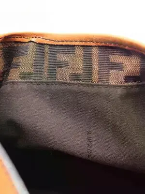 Fendi 2000s Zucca Foldover Top Shoulder Bag