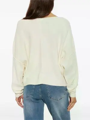 American Vintage Cream Boat Neck Jumper - Neutrals