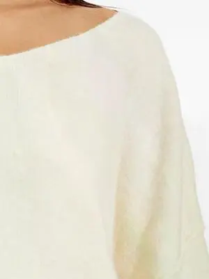 American Vintage Cream Boat Neck Jumper - Neutrals