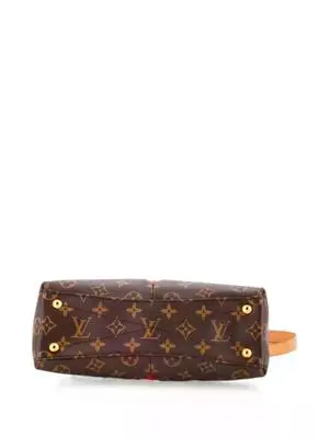 LOUIS VUITTON Monogram Canvas And Leather Bb Tote Bag - Red