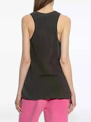 American Vintage Logo Print Racerback Tank Top
