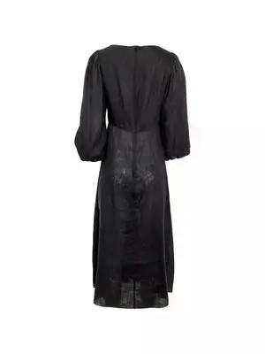 Zimmermann Ring-detail Balloon Sleeve Midi Dress