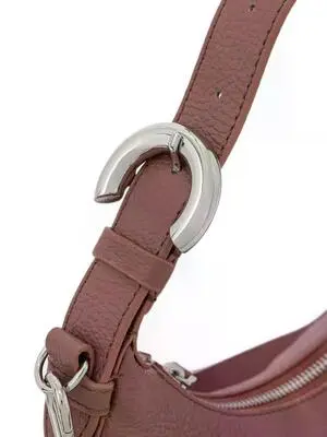 COCCINELLE Grained Leather Tote Bag With Adjustable Shoulder Strap - Pink