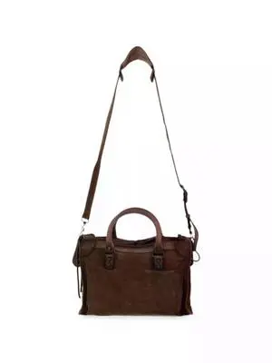 Balenciaga Medium Leather Tote Bag - Brown