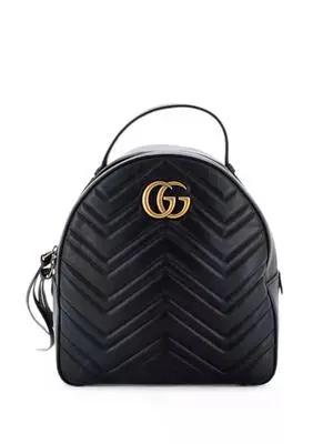 Gucci Gg Marmont Matelasse Leather Small Backpack