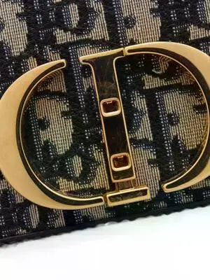 Dior 2010s 30 Montaigne Oblique Shoulder Bag - Neutrals