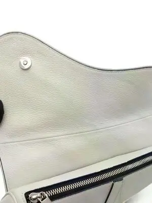Dior Saddle Cross Body Bag - White