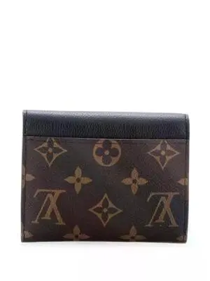 LOUIS VUITTON Victorine On My Side Wallet Leather And Monogram Canvas Small Wallets