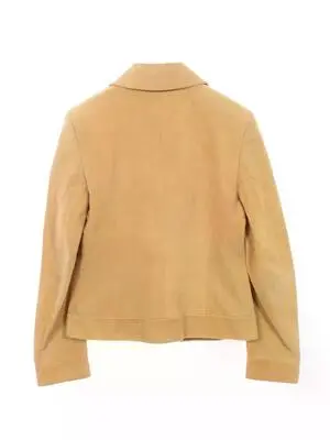 Loewe 2000s Tailored Suede Jacket - Neutrals