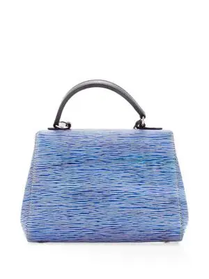 LOUIS VUITTON Epi Leather Cluny Top Handle Bag Bb Satchel - Blue