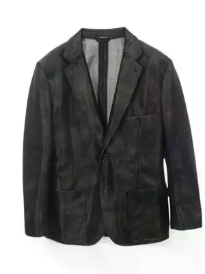 Hermès 2010s Buttoned Blazer - Black