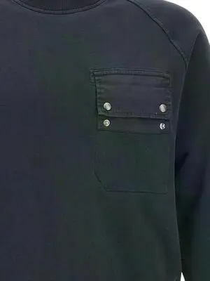 BLAUER. Chest-pocket Raglan-sleeve Sweater