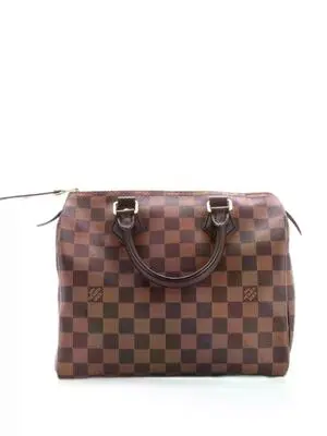 LOUIS VUITTON Speedy Handbag Damier 25 Satchel - Brown