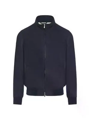 MANDELLI Zip-up High-neck Jacket - Blue