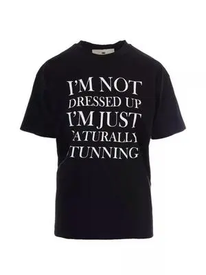 Elisabetta Franchi Slogan-print T-shirt - Black