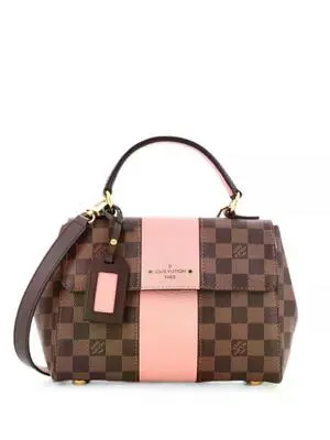 LOUIS VUITTON Bond Street Handbag Damier With Leather Bb Satchel - Pink
