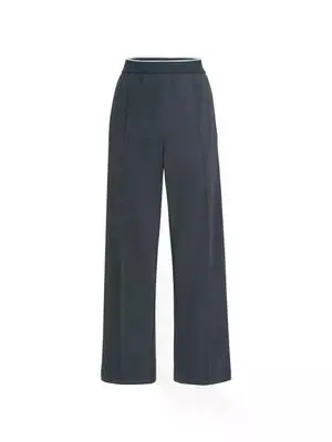 Brunello Cucinelli Cotton Front-stitch Track Pants - Blue