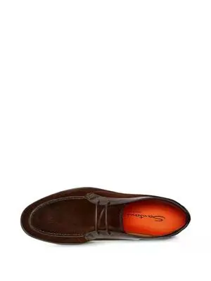 Santoni Suede Leather Panels Ankle Boots