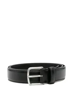 THE ROW Buckle-fastening Leather Belt - Black