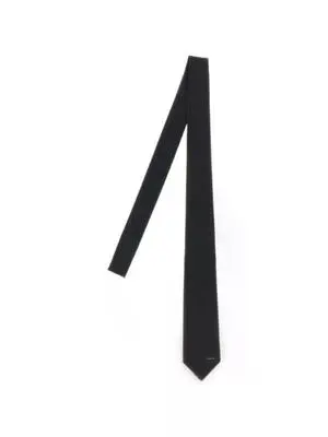 Gucci Morsetto Jacquard Silk Tie - Black