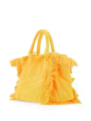 MC2 SAINT BARTH Terrycloth Tote Bag With Fringe Detailing - Yellow