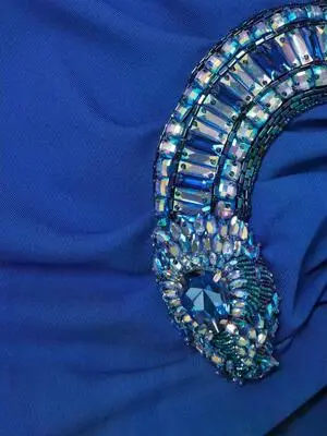 Balmain Embellished Wrap-effect Maxi Dress