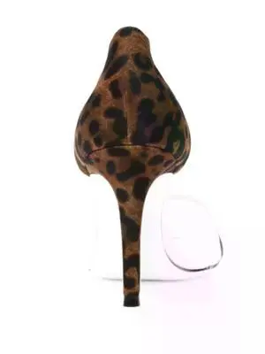 GIANVITO ROSSI Leopard-print Heeled Pumps