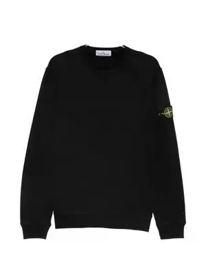 Stone Island Logo-patch Sweatshirt - Black