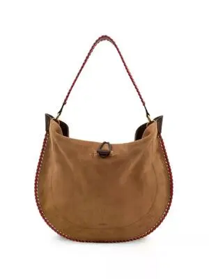 Isabel Marant Étoile Oskan Whipstitch Shoulder Bag - Brown