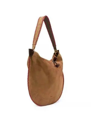 Isabel Marant Étoile Oskan Whipstitch Shoulder Bag - Brown