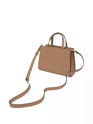 Dkny Avril Logo-plaque Mini Tote Bag - Brown