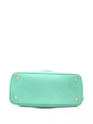 Prada Saffiano Leather Medium Tote Bag - Blue