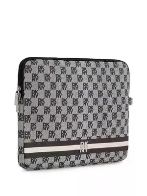 Dkny Monogram-print Logo-plaque Laptop Bag