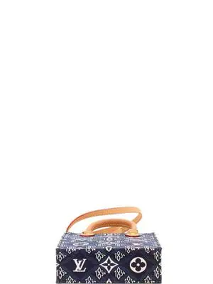 LOUIS VUITTON Petit Sac Plat Bag Limited Edition Since 1854 Monogram Jacquard - Blue
